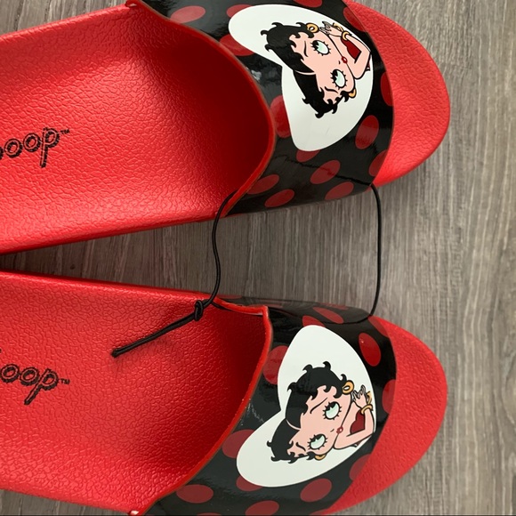 Betty Boop | Shoes | Betty Boop Slides Sandals Slip On Retro Polka Dots ...